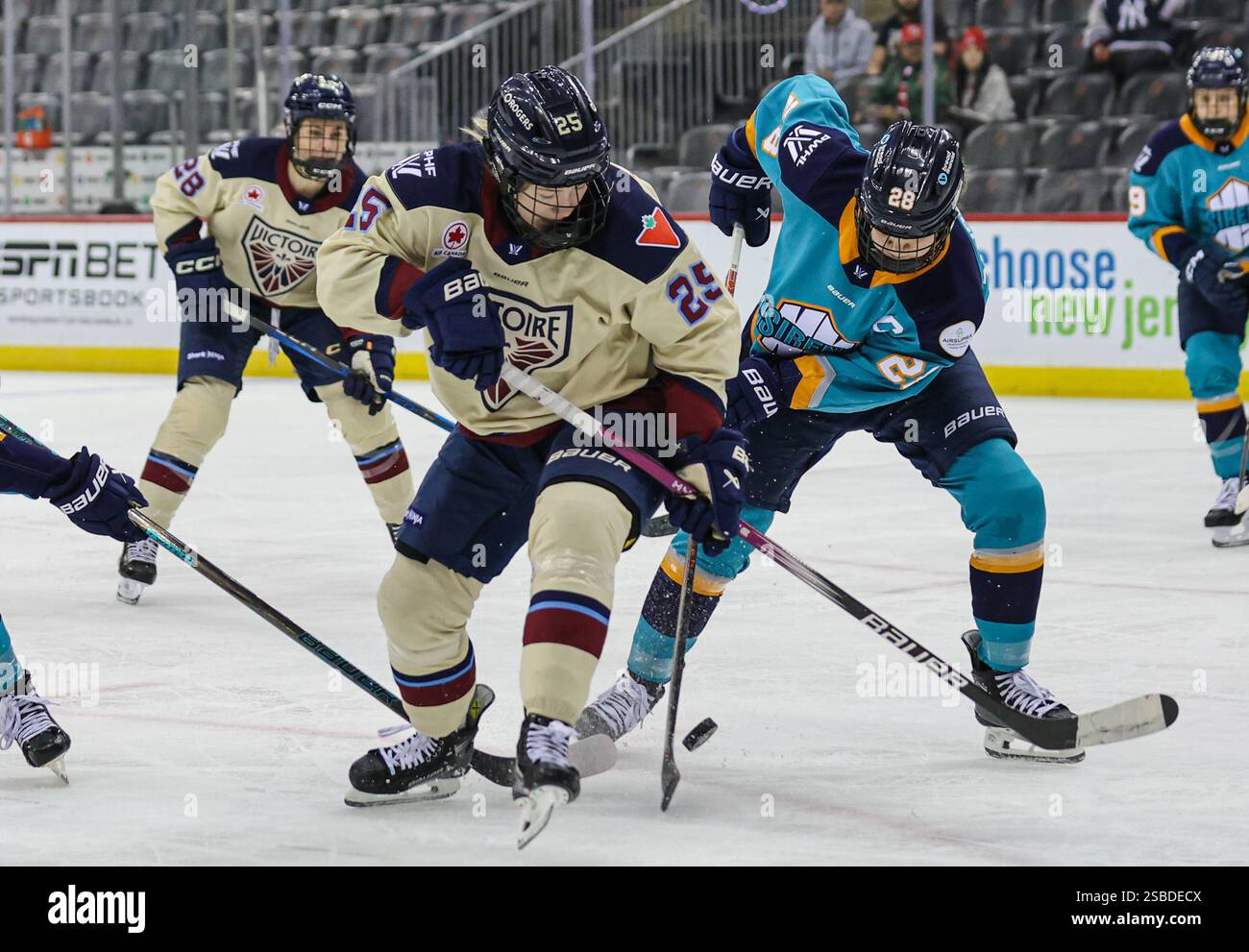 February 02, 2025: Montreal Victoire forward Lina Ljungblom (25) and ...