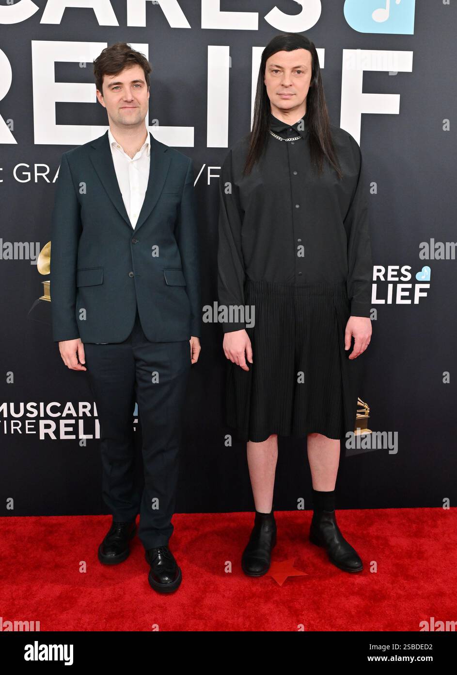 Leopold Ross and Nick Chuba arriving to the 67th Annual Grammy Awards ...