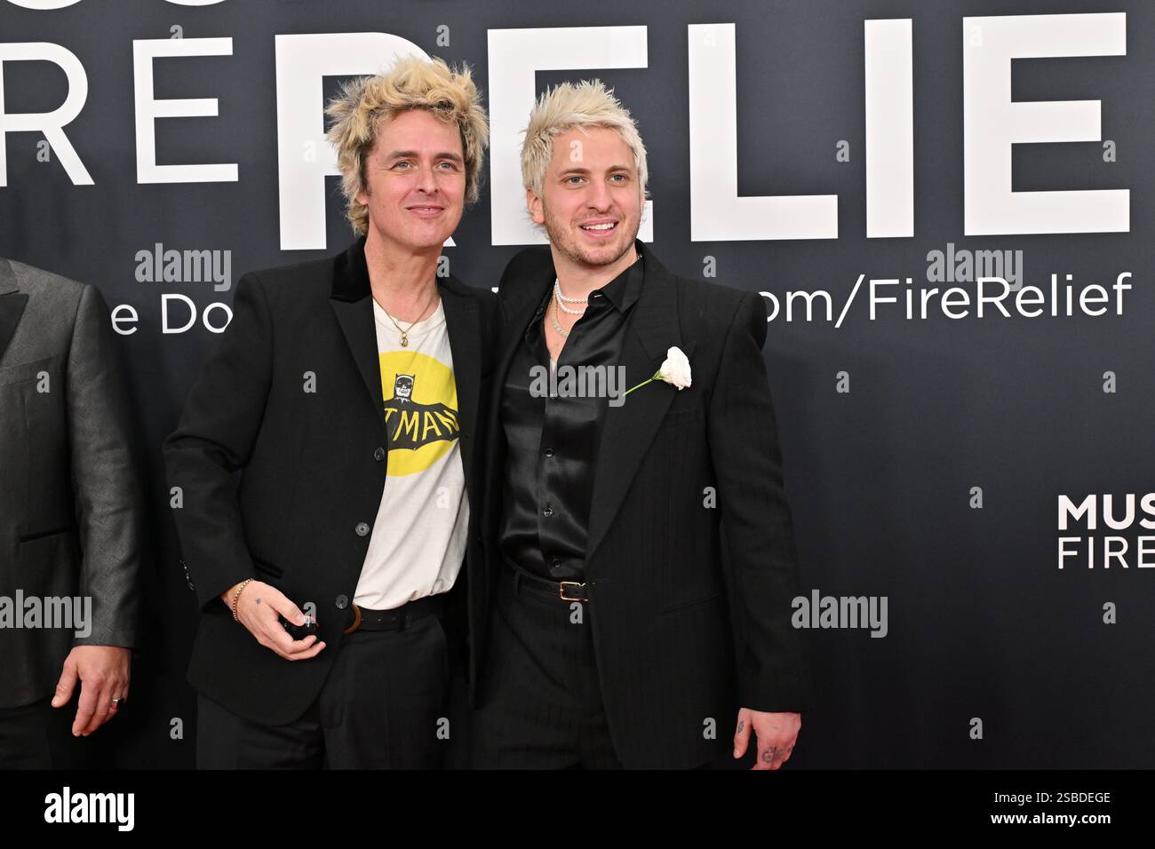 Los Angeles, USA. 02nd Feb, 2025. Billie Joe Armstrong and Chris Watt ...