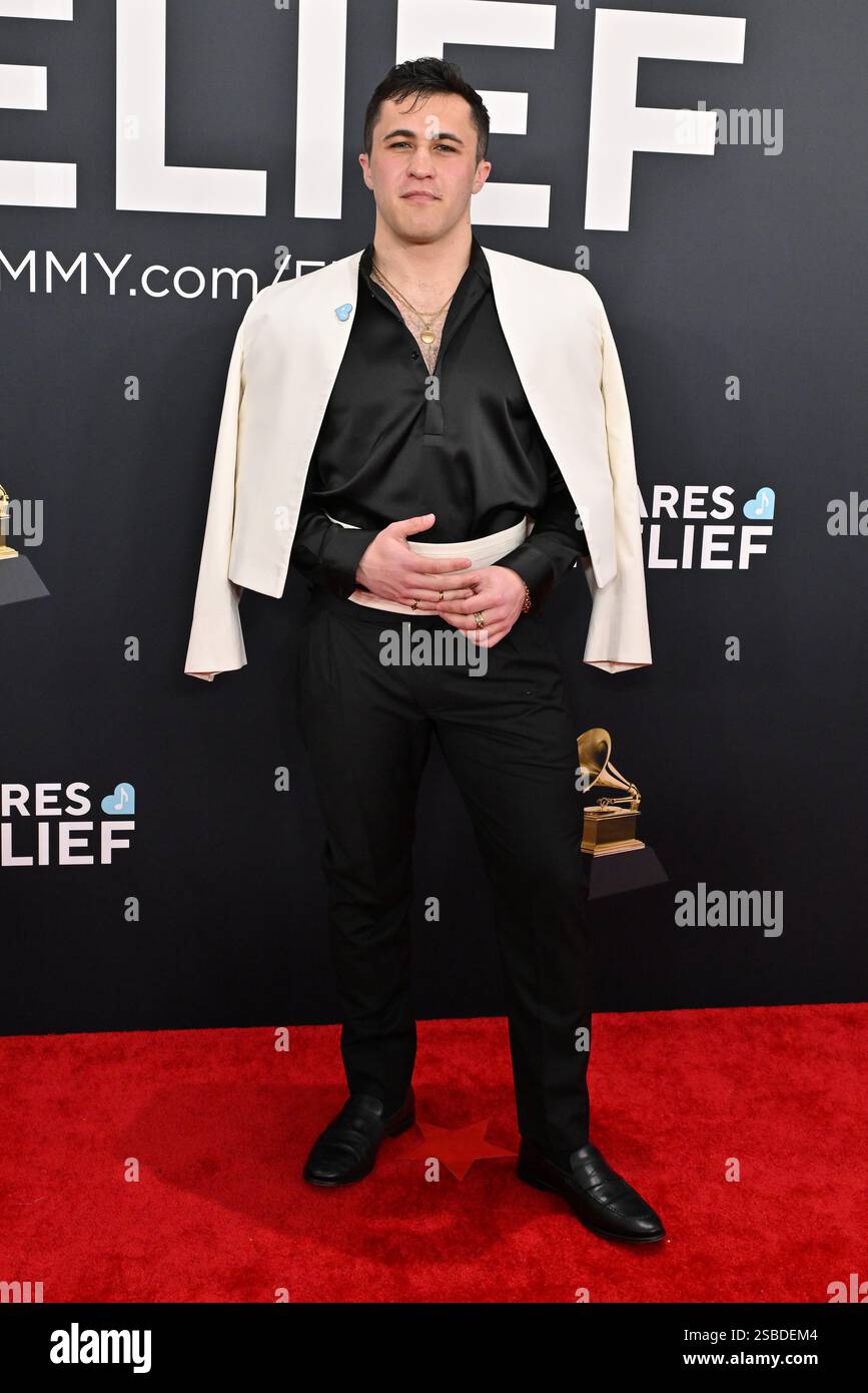 Chris Olsen arriving to the 67th Annual Grammy Awards held at Crypto.com Arena on February 2 ...