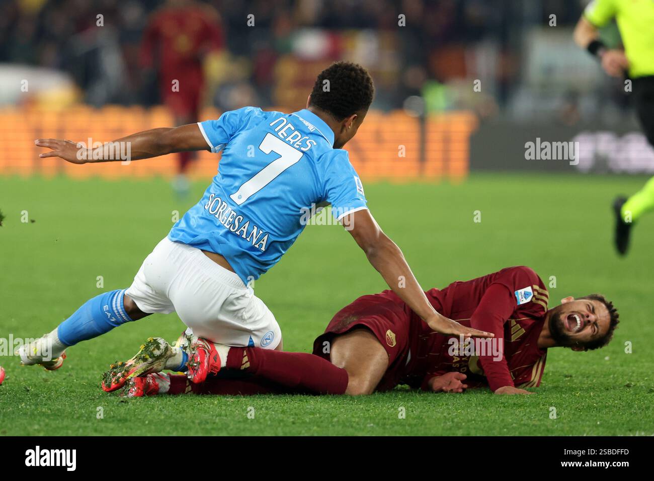 Rome, Italy. 02nd Feb, 2025. Rome, Italy 02.02.2025 : David Neres ...