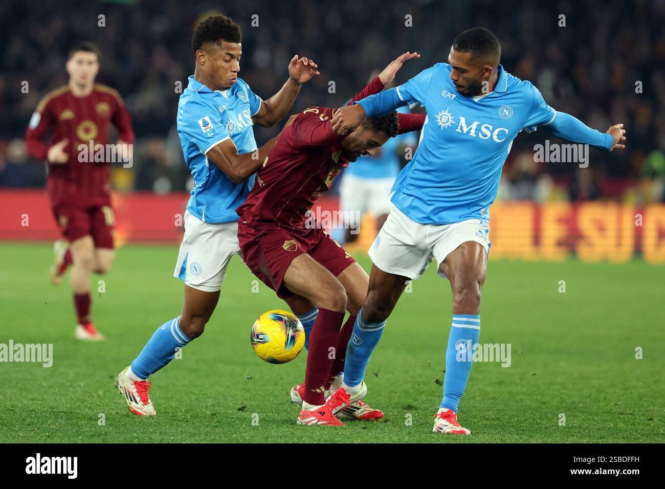 Rome, Italy. 02nd Feb, 2025. Rome, Italy 02.02.2025 : David Neres ...