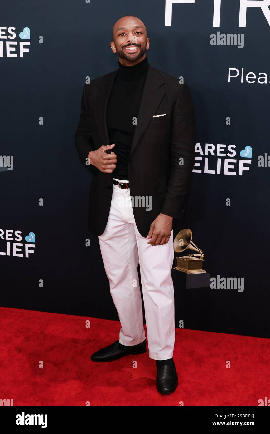 Los Angeles, USA. 02nd Feb, 2025. Wilbert Roget walking on the red ...