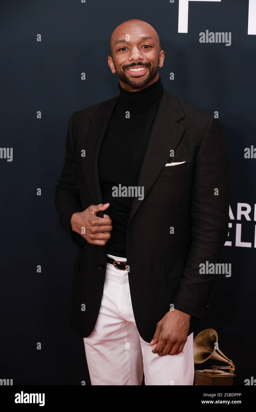 Los Angeles, USA. 02nd Feb, 2025. Wilbert Roget walking on the red ...