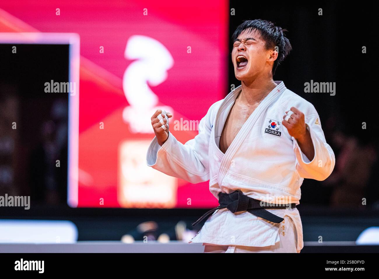Jonghoon KIM (KOR) Final men's -90Kg during the Paris Grand Slam 2025, IJF Judo event on 2 ...