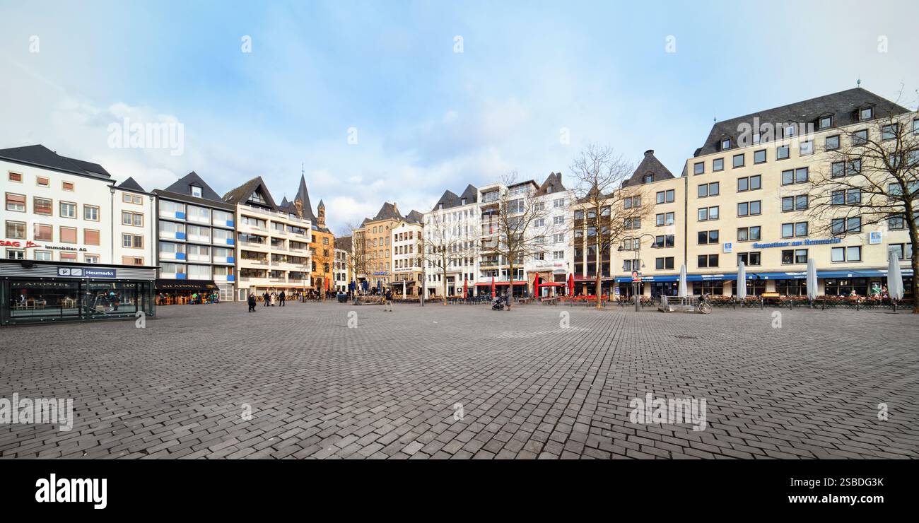 view over cologne's second largest square the Heumarkt in the direction ...