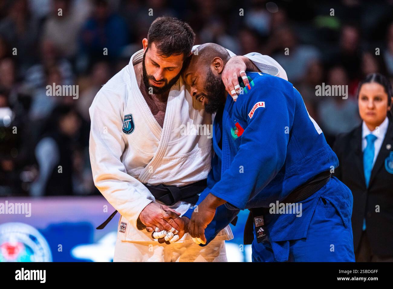 Jorge FONSECA (POR) and Arman ADAMIAN (IJF) Bronze medal match men's ...