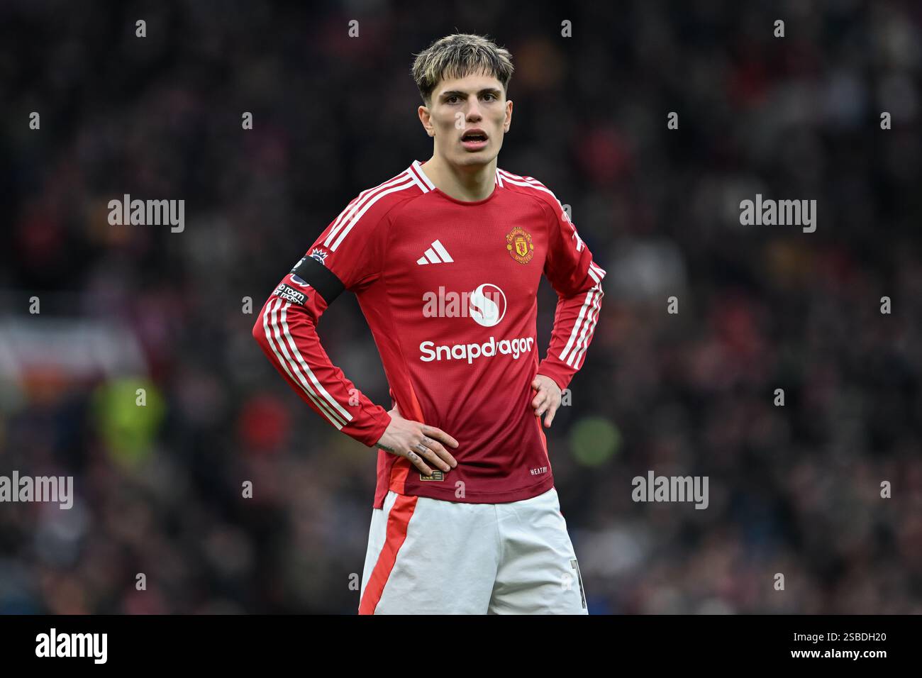 Manchester United forward Alejandro Garnacho (17) during the Manchester ...