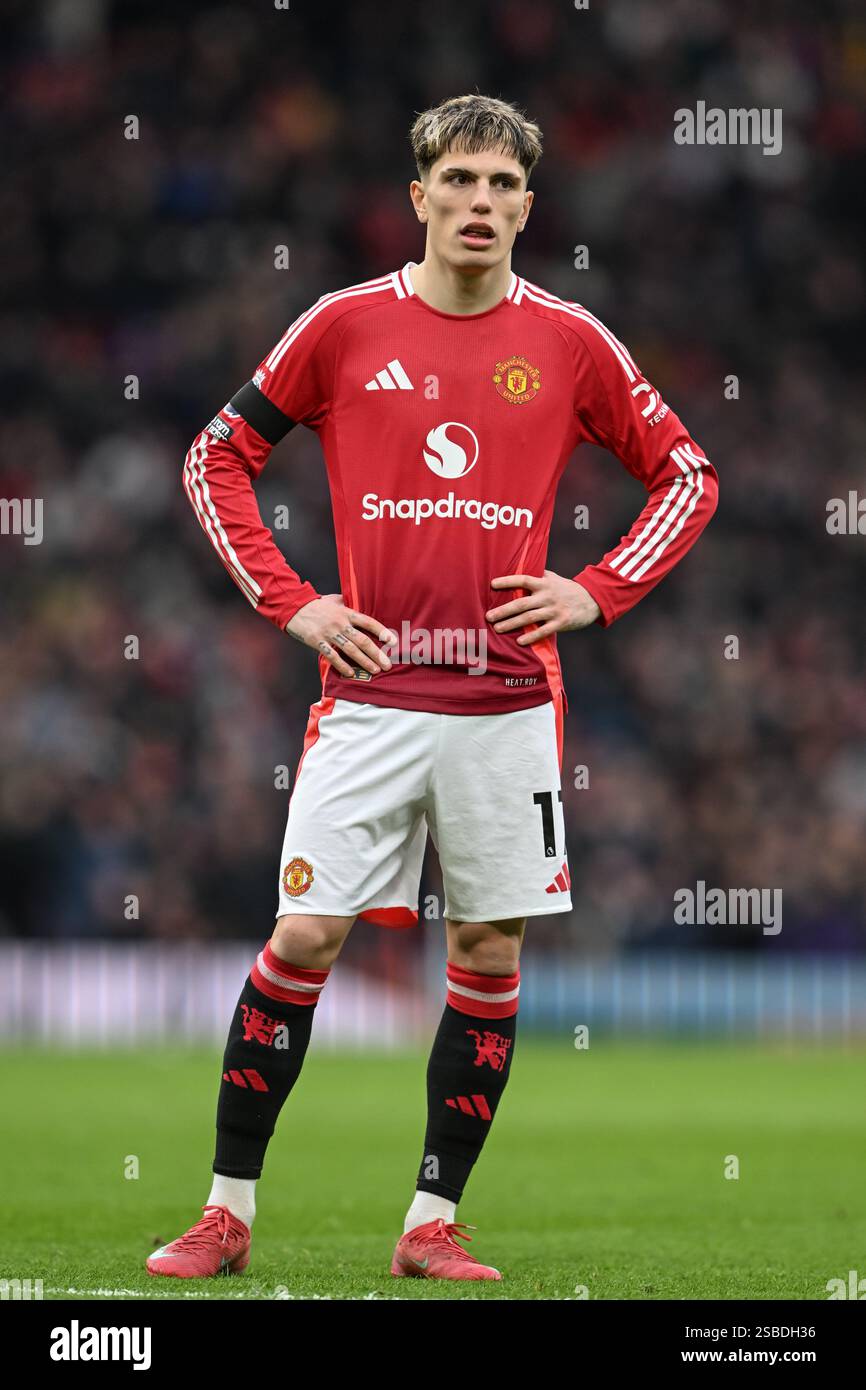 Manchester United forward Alejandro Garnacho (17) during the Manchester ...