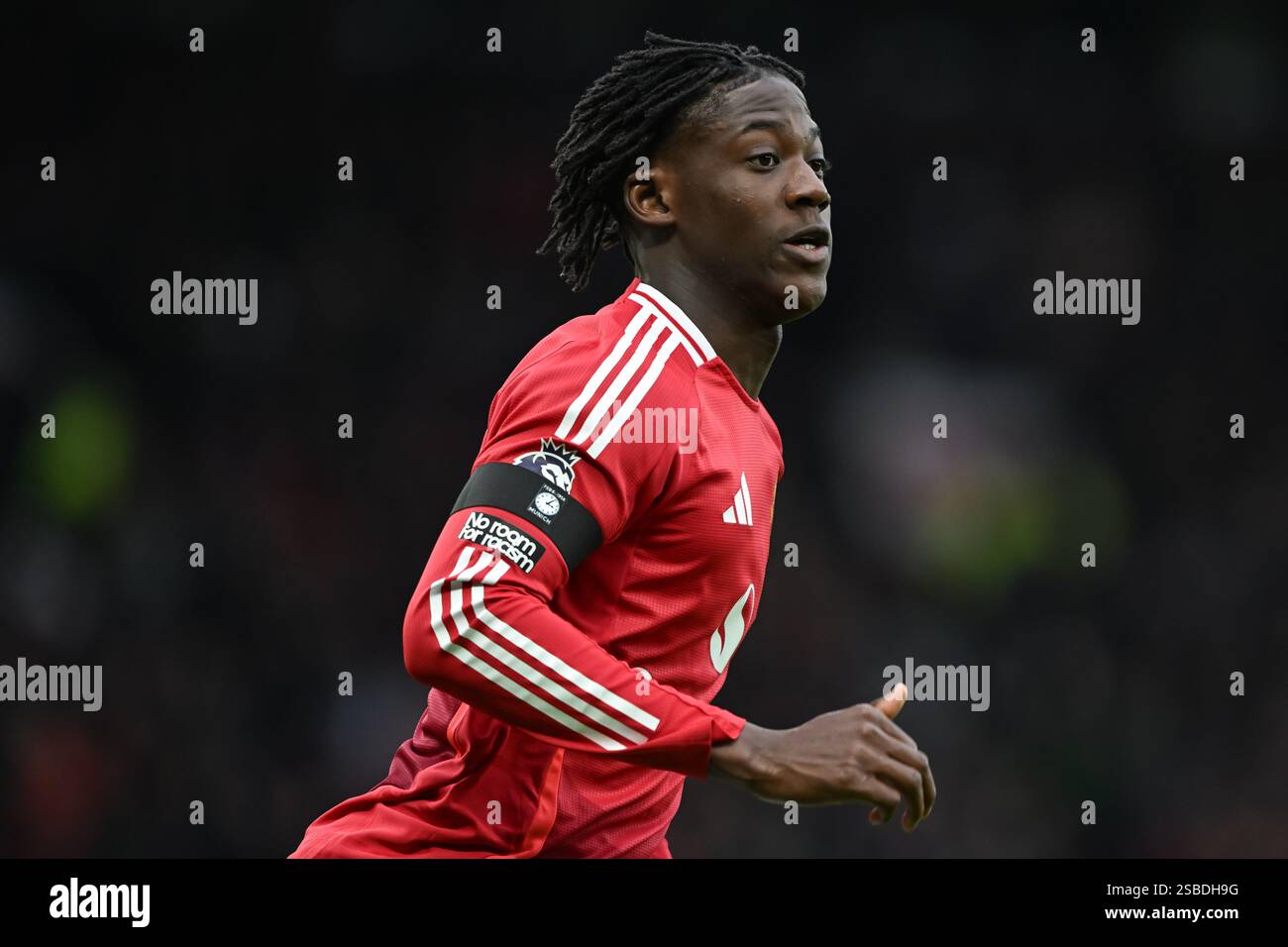 Manchester United midfielder Kobbie Mainoo (37) during the Manchester ...