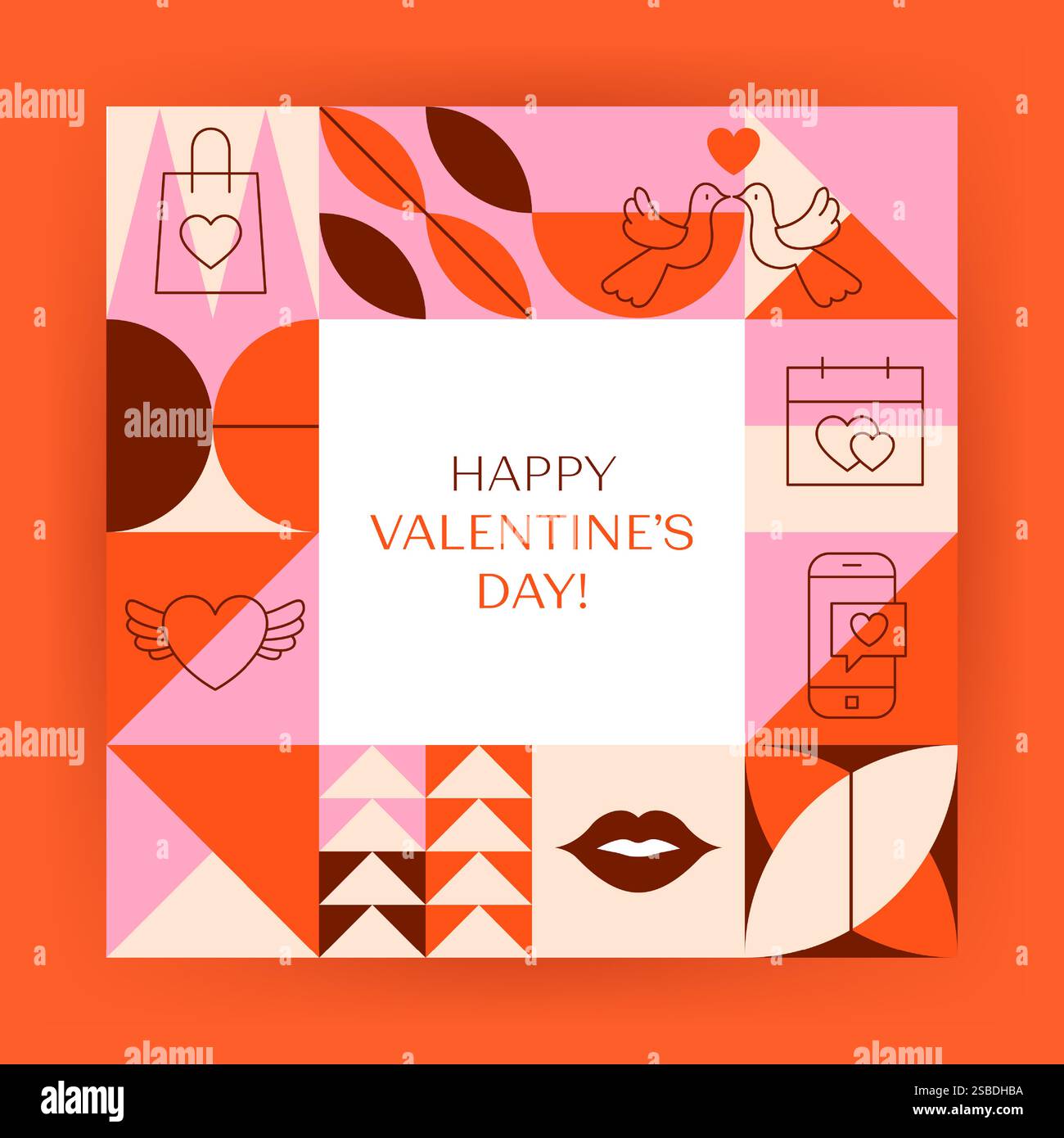 Illustration calendar icon valentines Stock Vector Images - Alamy