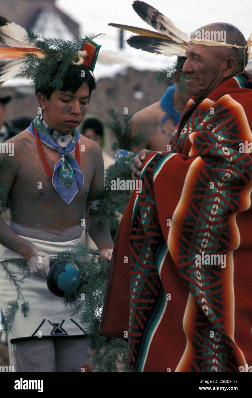 Traditional native dance on Christmas day in. Ohkay Owingeh, formerly ...