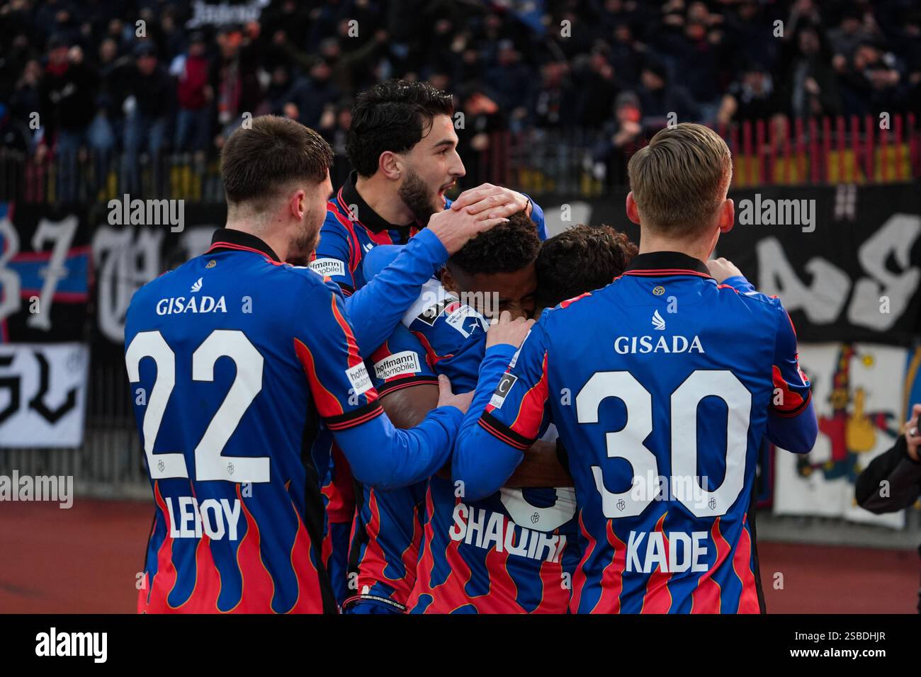Zurich, Switzerland. 02nd Feb, 2025. Zurich, Switzerland, February 2nd 2025: FC Basel 1893 team ...