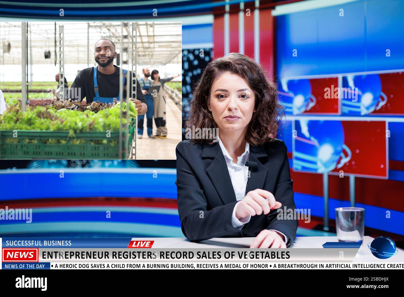 New farming initiative reported by news anchor, addressing small ...