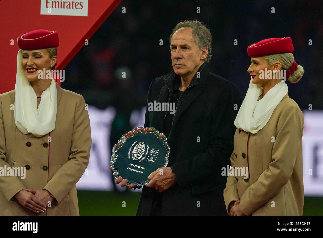 Milan, Italy. 2 Feb, 2025. Franco Baresi, during AC Milan Vs FC ...