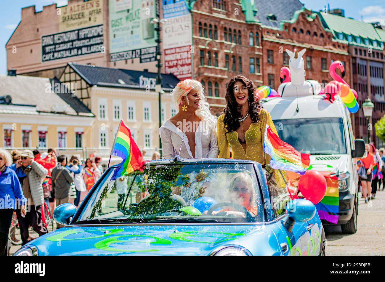 Trans women getting married in pride parade Stock Photo - Alamy