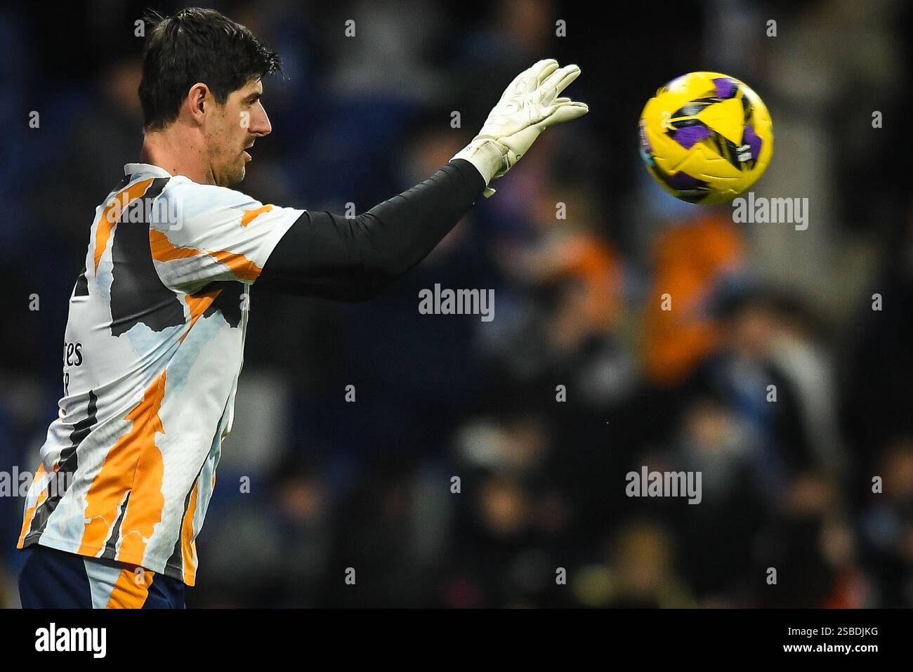 Thibaut COURTOIS of Real Madrid during the Spanish championship La Liga ...