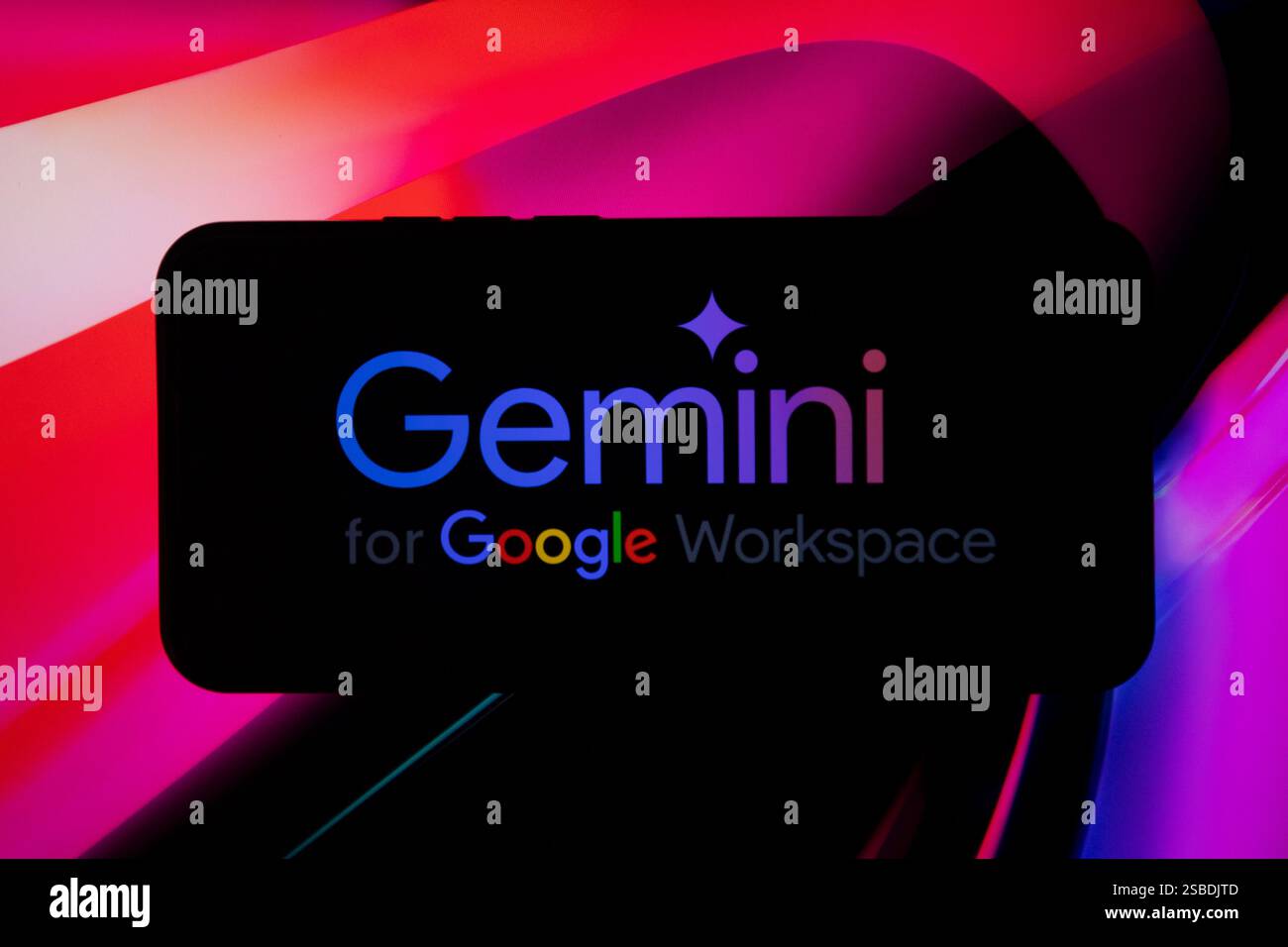 India. 3rd Feb, 2025. In this photo illustration, the Gemini for Google ...