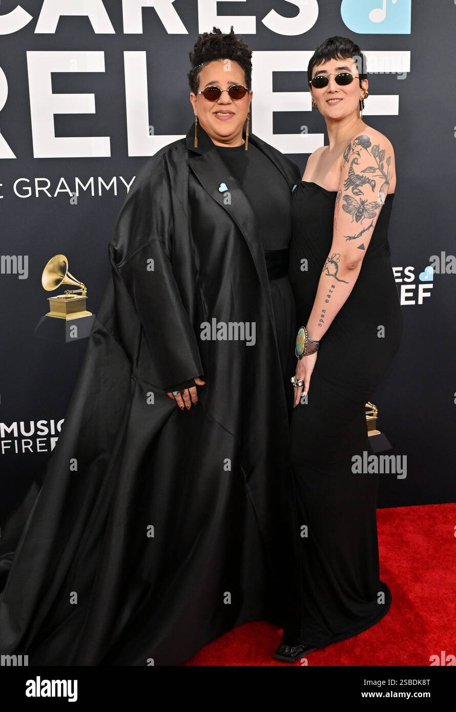 Los Angeles, USA. 02nd Feb, 2025. Brittnay Howard and Anna-Maria ...