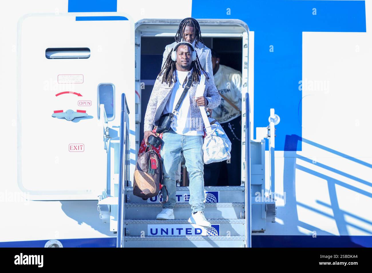 Kenner, United States. 02nd Feb, 2025. Kansas City Chiefs running back ...