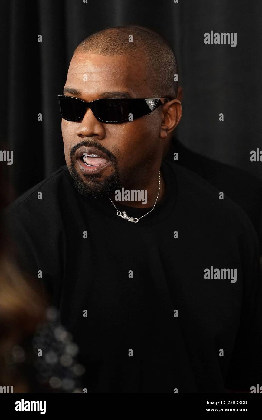 Kanye West arrives at the 67th annual Grammy Awards on Sunday, Feb. 2 ...