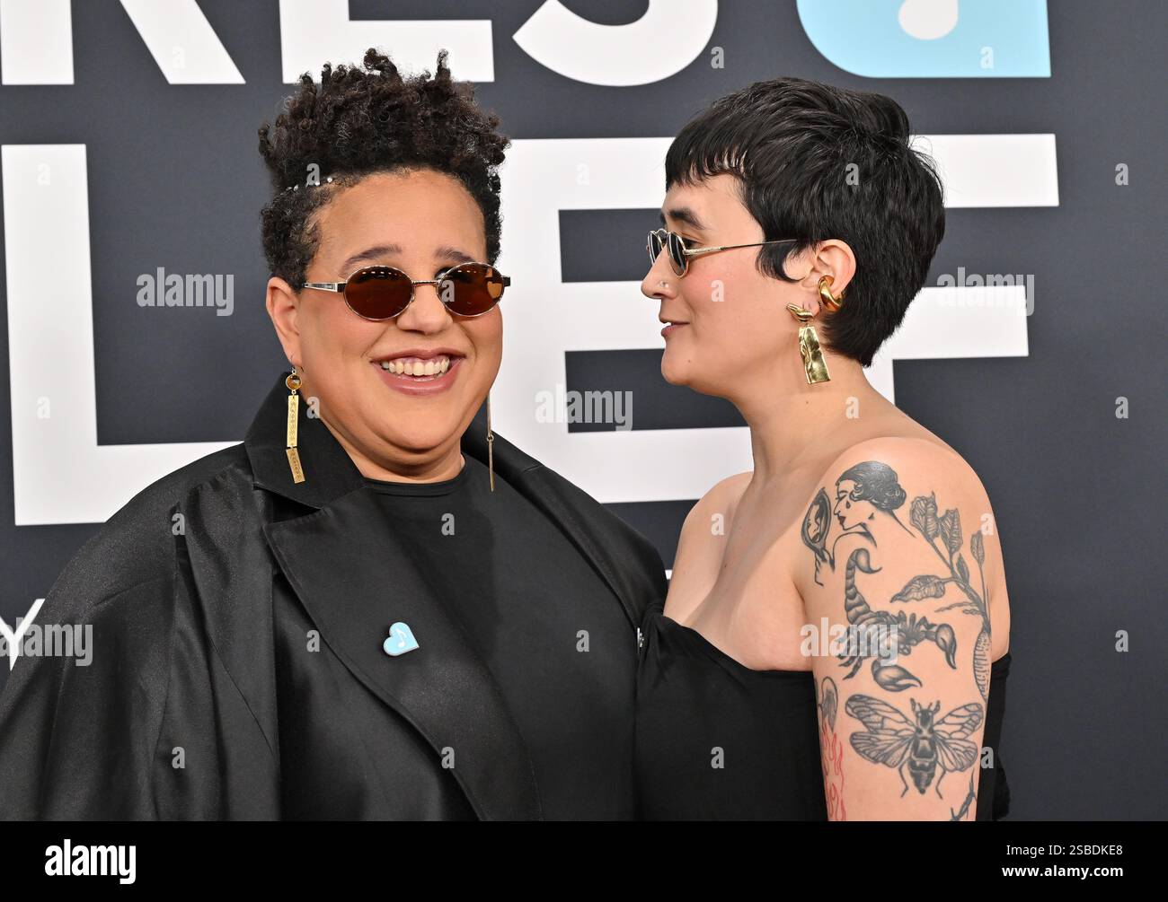 Los Angeles, USA. 02nd Feb, 2025. Brittnay Howard and Anna-Maria ...