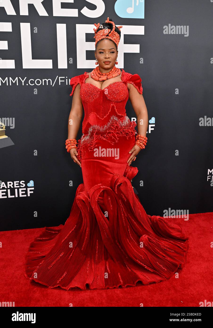 Yemi Alade arriving to the 67th Annual Grammy Awards held at Crypto.com Arena on February 2 ...