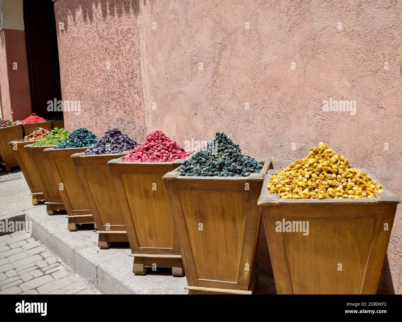 Different dried cocoons for aromatherapy and teas displayed in zouk at ...