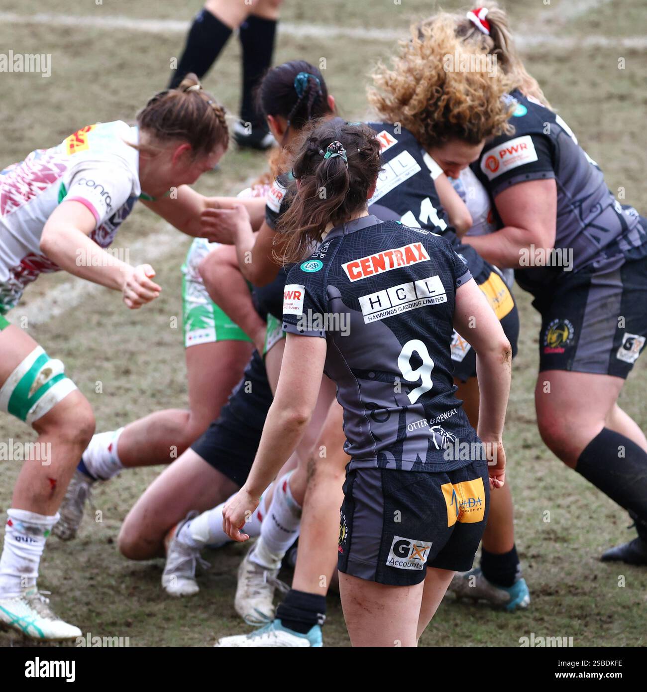 Exeter, Devon, UK. 2nd Feb, 2025. PWR Professional Women's Rugby Exeter ...