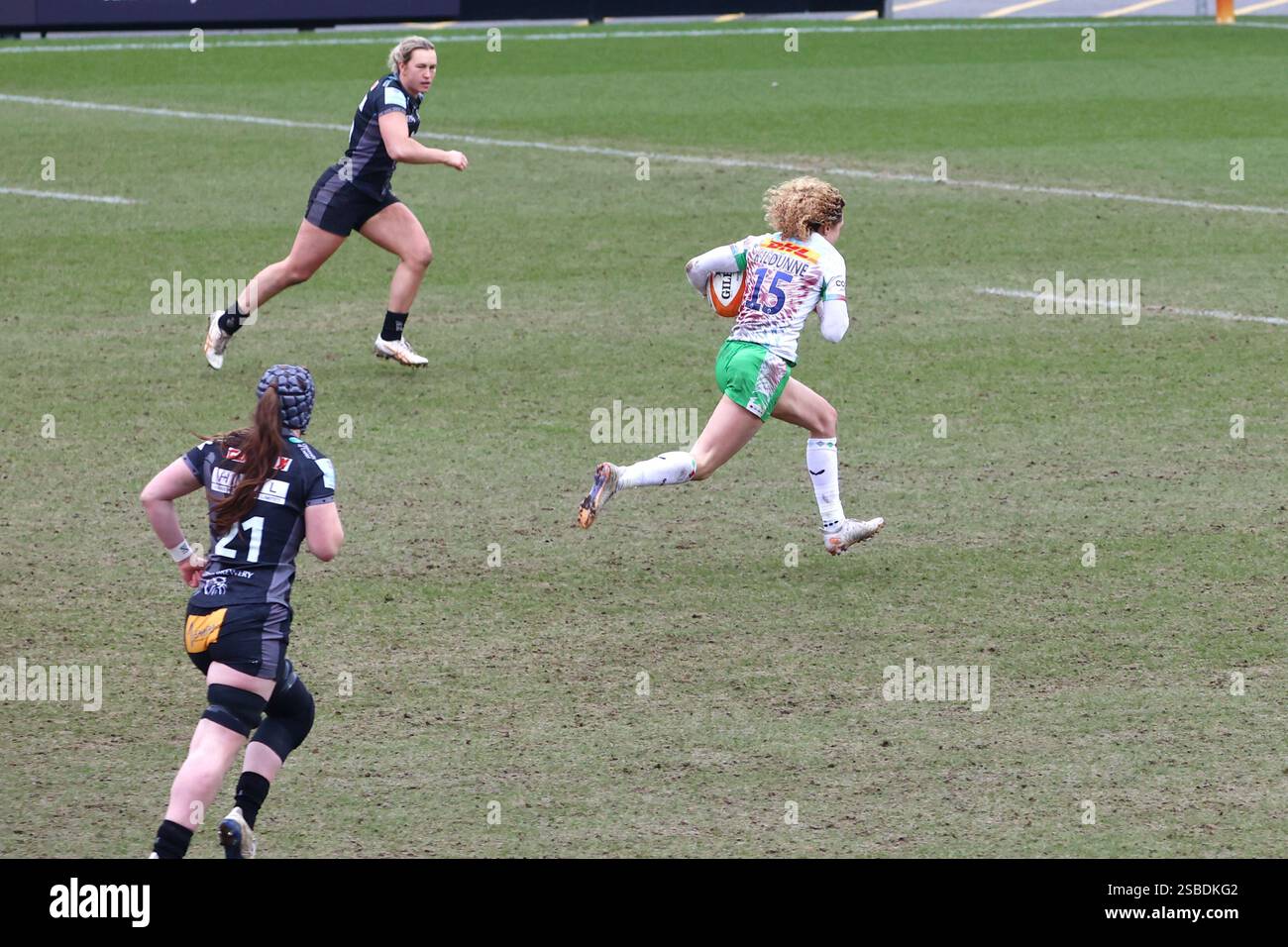 Exeter, Devon, UK. 2nd Feb, 2025. PWR Professional Women's Rugby Exeter ...