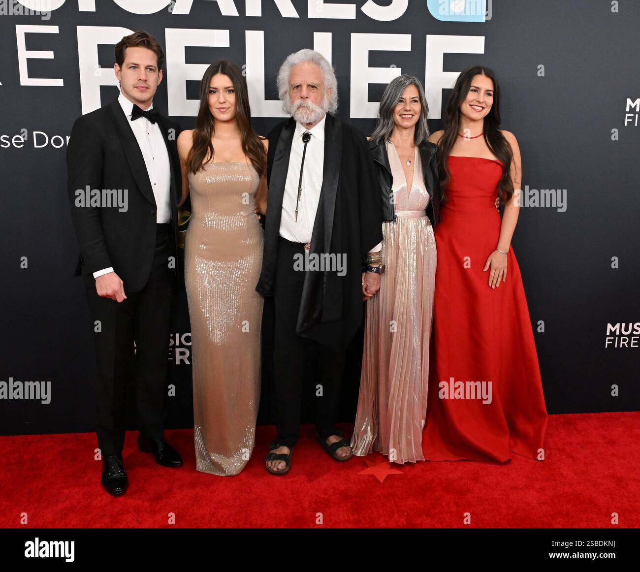 Los Angeles, USA. 02nd Feb, 2025. Will Crane, Monet Weir, Bob Weir ...