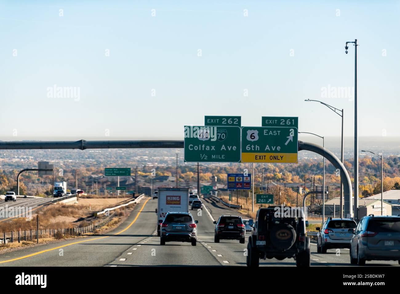 Golden, USA - November 1, 2022: Lakewood, Colorado Rocky mountains on ...