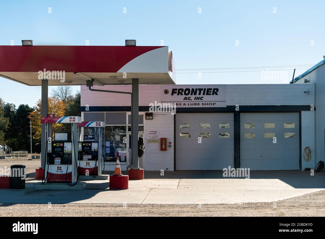 Bird City, USA - November 1, 2022: Small town in Kansas with exterior ...