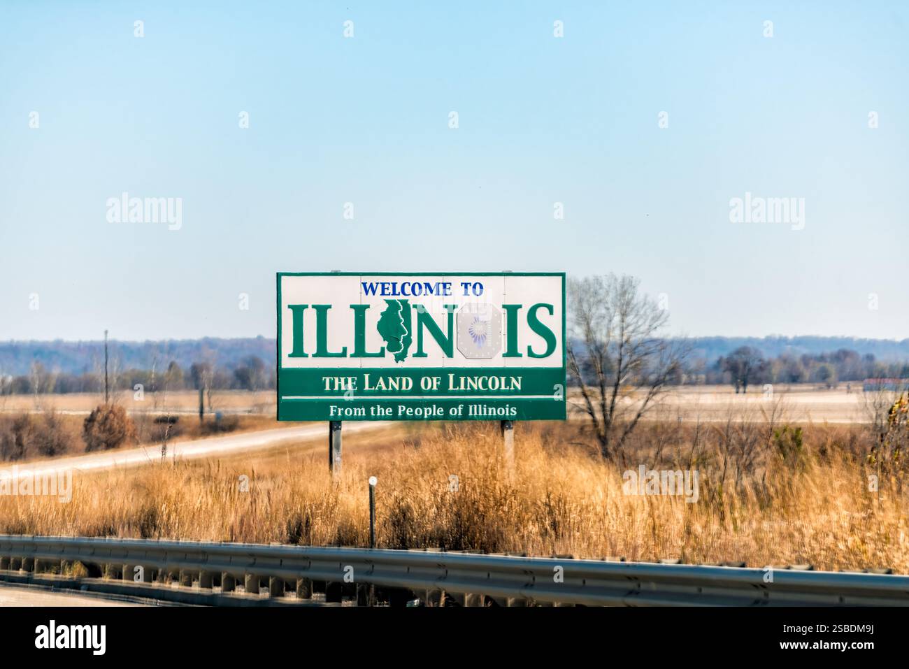 East Hannibal, USA - November 2, 2022: Interstate 72 highway road east ...