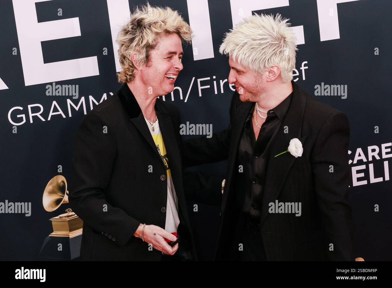 Los Angeles, USA. 02nd Feb, 2025. Billie Joe Armstrong and Andrew Watt ...