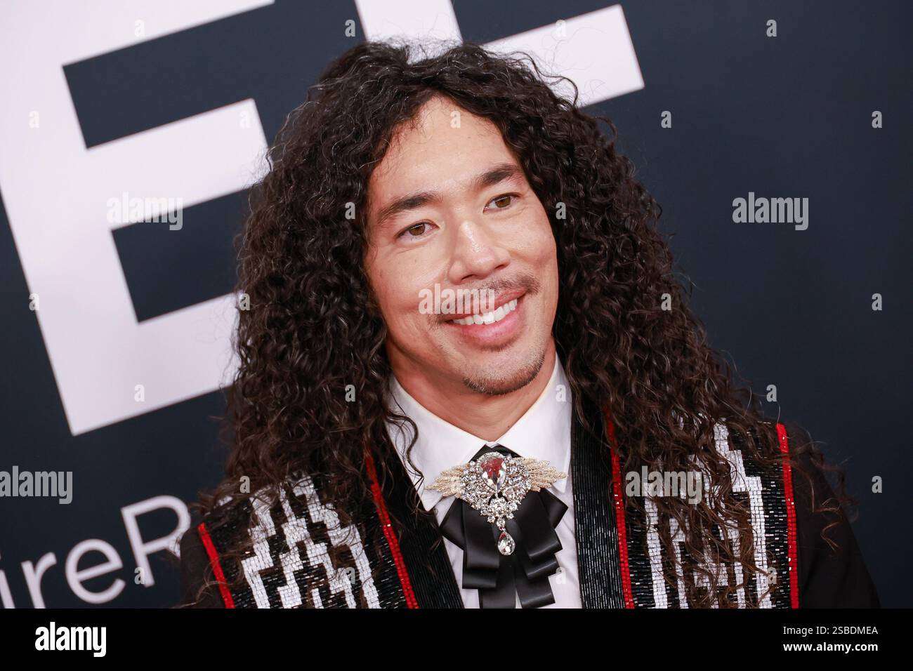 Los Angeles, USA. 02nd Feb, 2025. Cole Walliser walking on the red ...