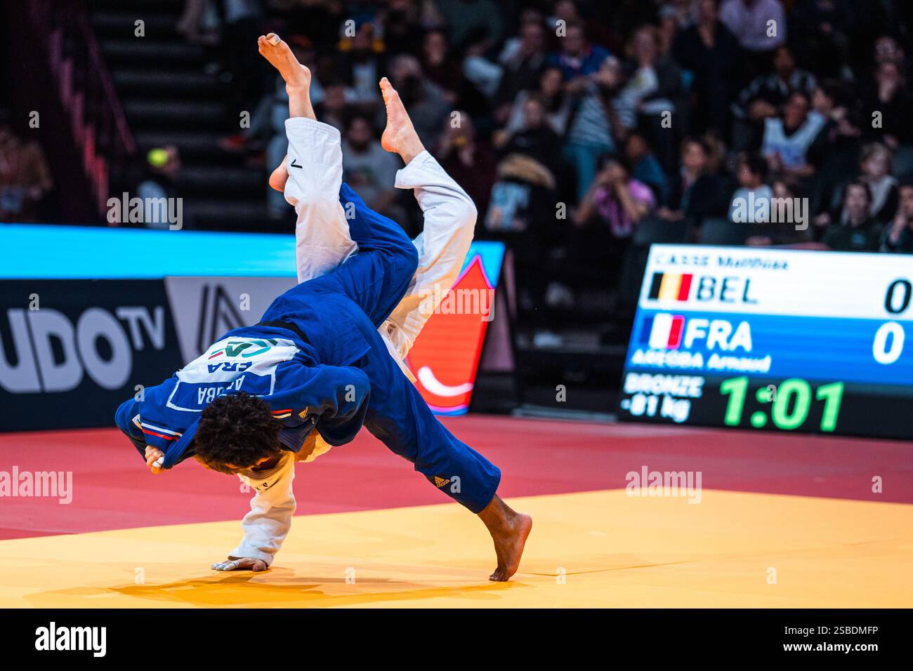 Matthias CASSE (BEL) and Arnaud AREGBA (FRA) bronze medal match Menâ??s ...