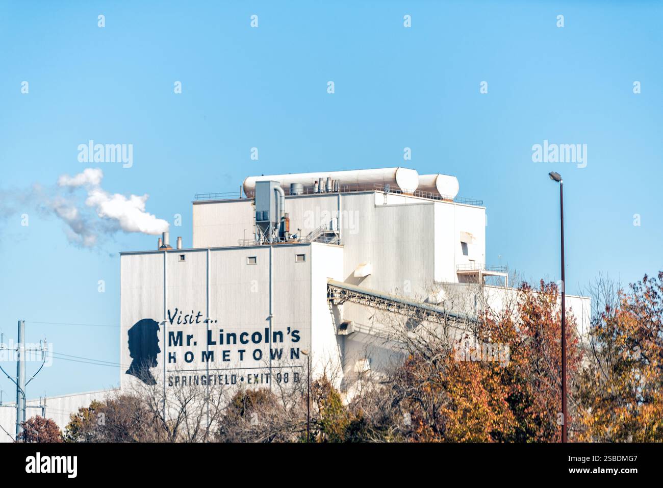 Springfield, USA - November 2, 2022: Industrial factory smoke from ...