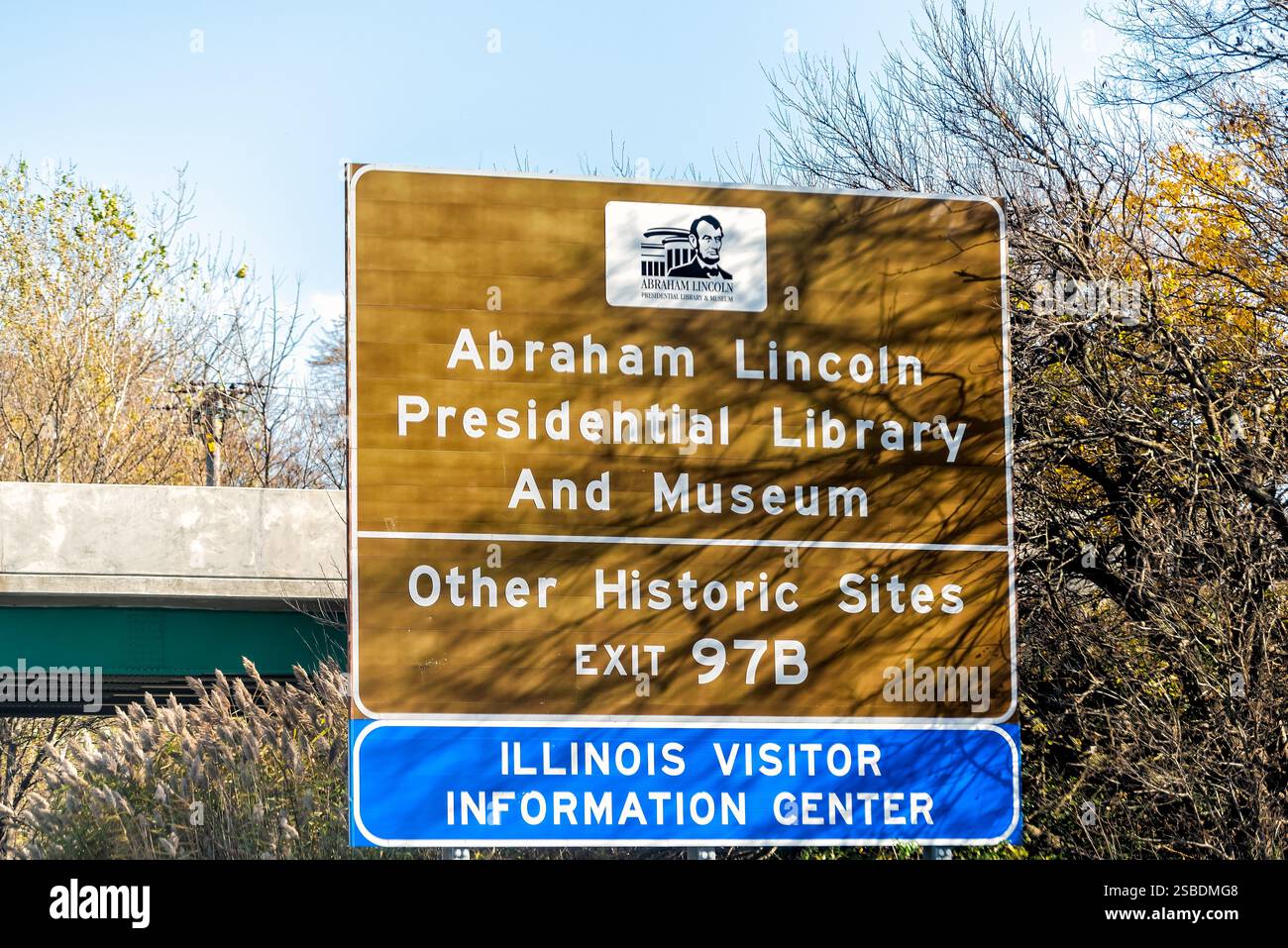 Springfield, USA - November 2, 2022: Interstate 72 highway road car ...