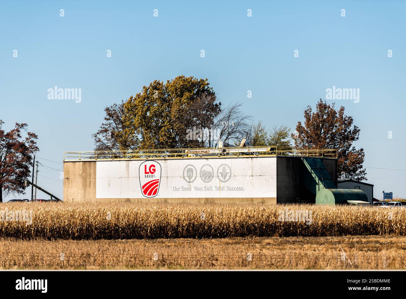 Decatur, USA - November 2, 2022: LG Seeds exterior facade of company ...