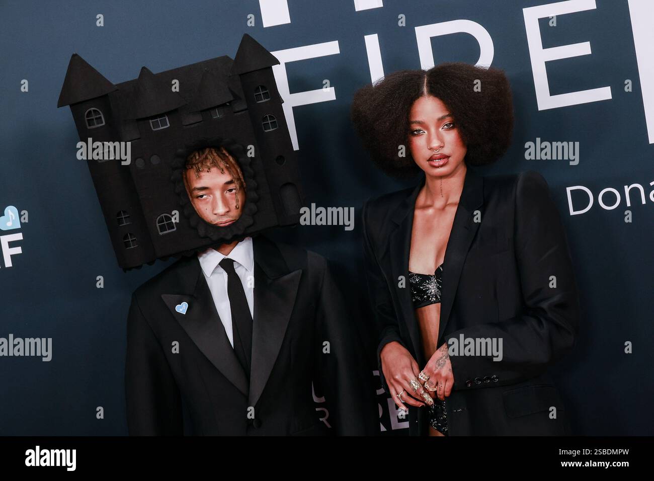 Los Angeles, USA. 02nd Feb, 2025. Jaden Smith and Willow Smith walking ...