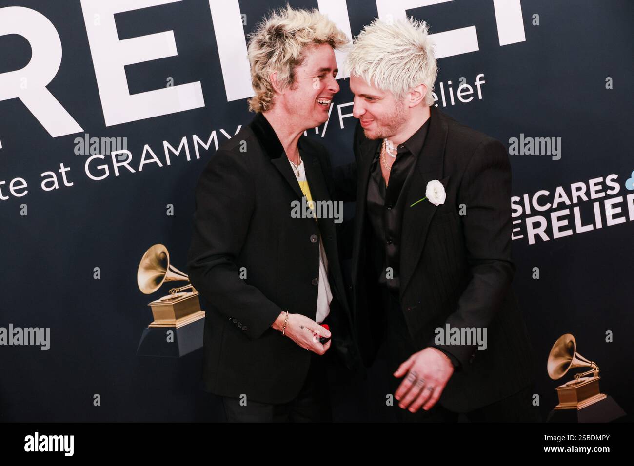Los Angeles, USA. 02nd Feb, 2025. Billie Joe Armstrong and Andrew Watt ...