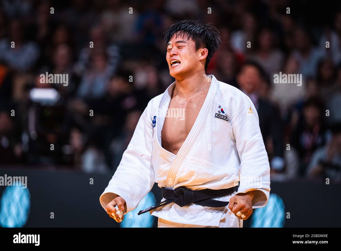 Jonghoon KIM (KOR) Final menâ??s -90Kg during the Paris Grand Slam 2025, IJF Judo event on 2 ...
