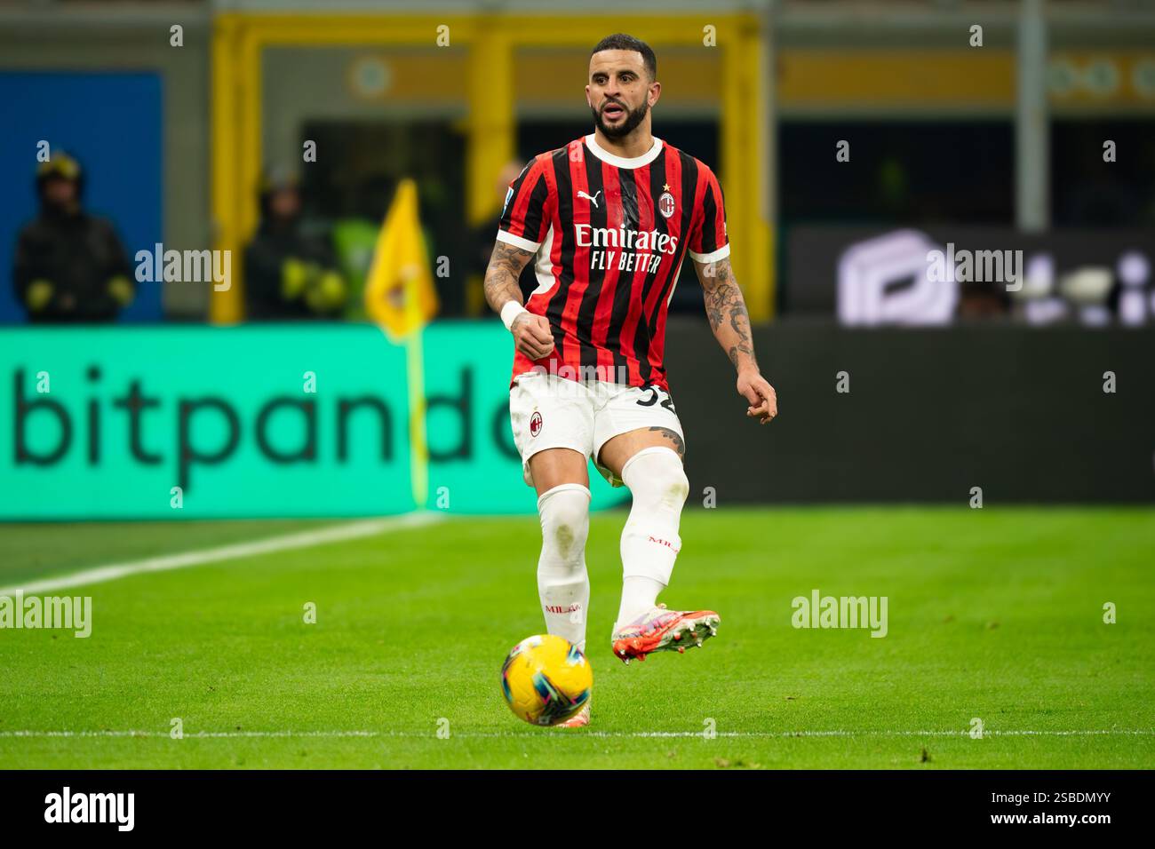Milan, Italy. 02nd Feb, 2025. Kyle Walker (AC Milan) during the Italian ...