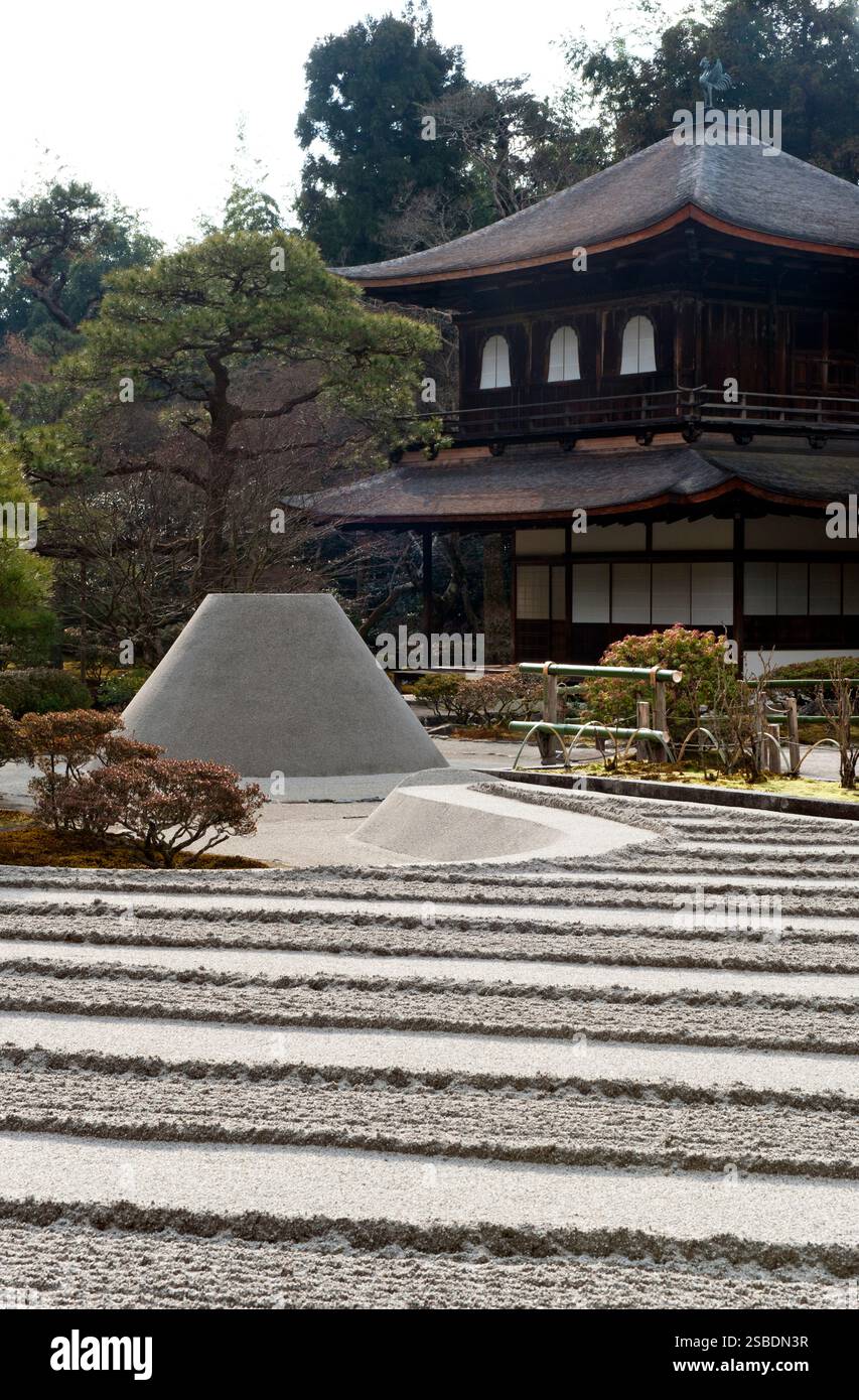 Conical cylinder shape Kogetsudai (Moon Viewing Sand Mound) looks like ...