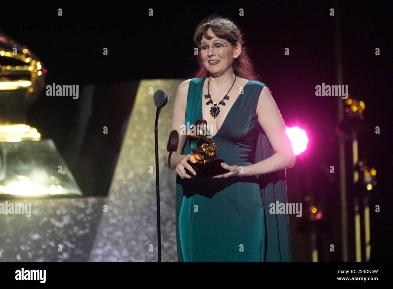 Winifred Phillips accepts the award for best score soundtrack for video ...