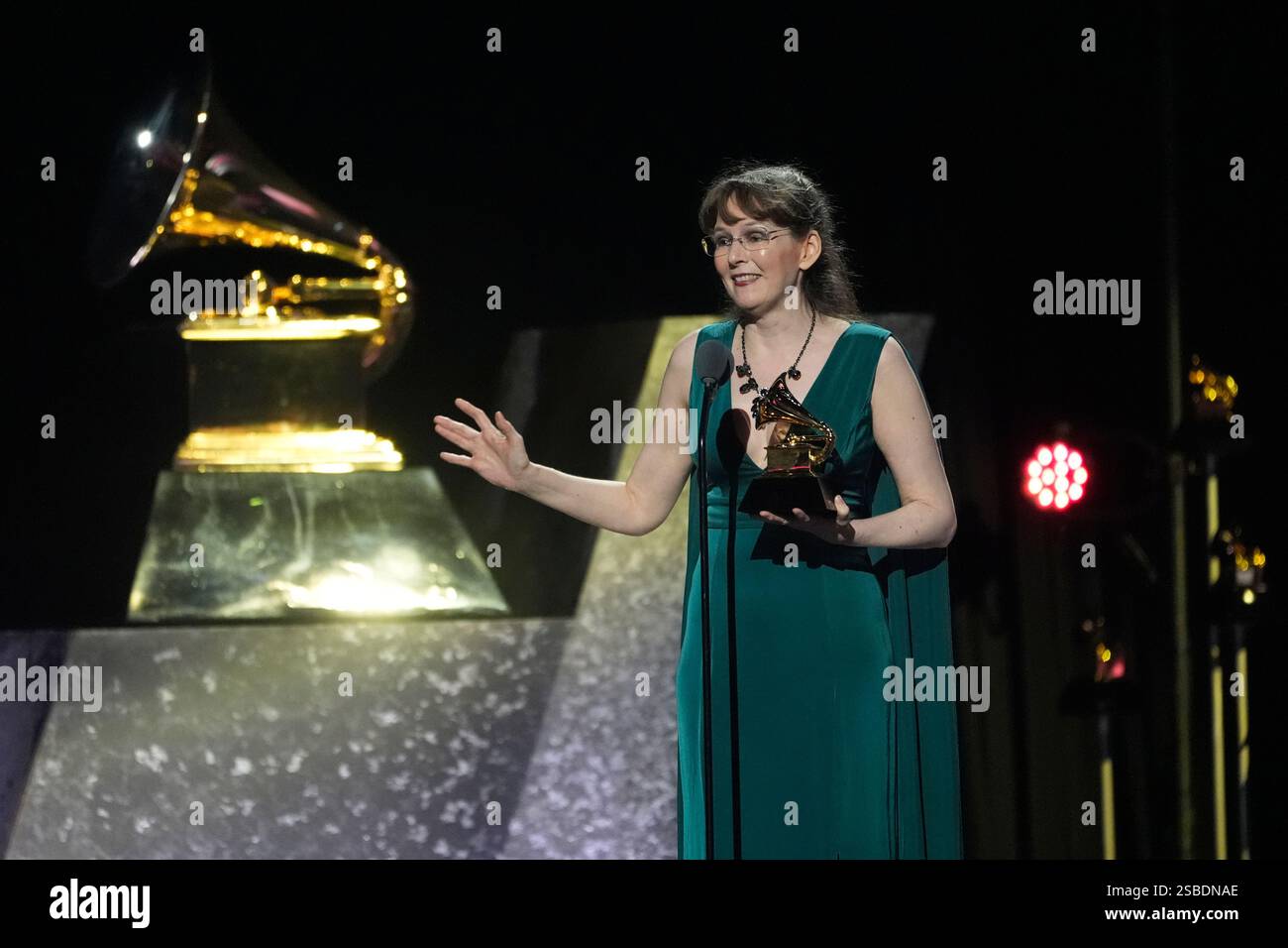 Winifred Phillips accepts the award for best score soundtrack for video ...