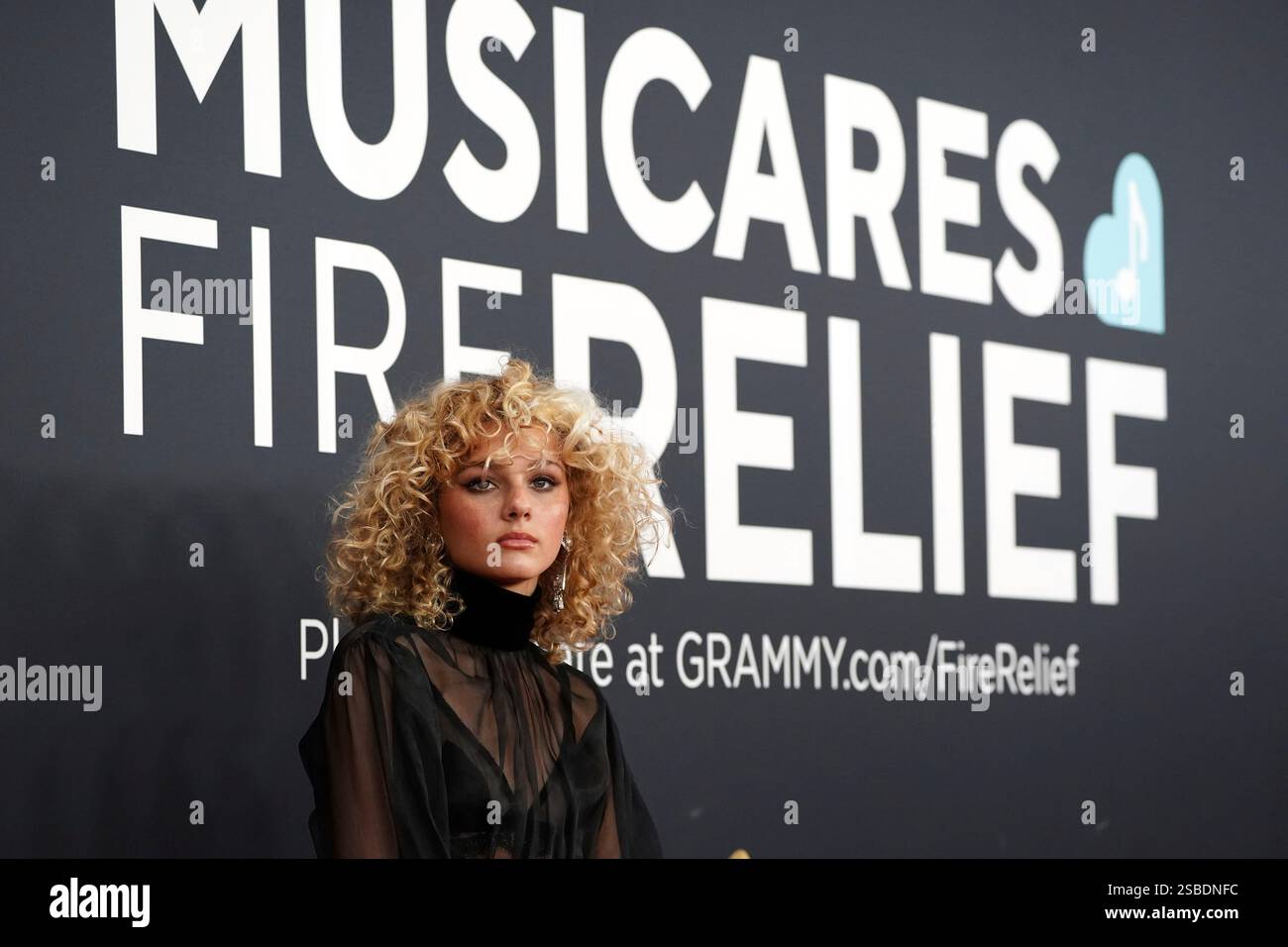 Grace Bowers arrives at the 67th annual Grammy Awards on Sunday, Feb. 2 ...