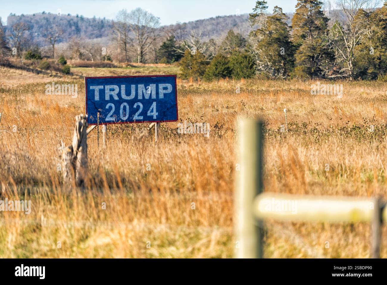 Wardensville, USA - November 20, 2022: Trump 2024 presidential election ...