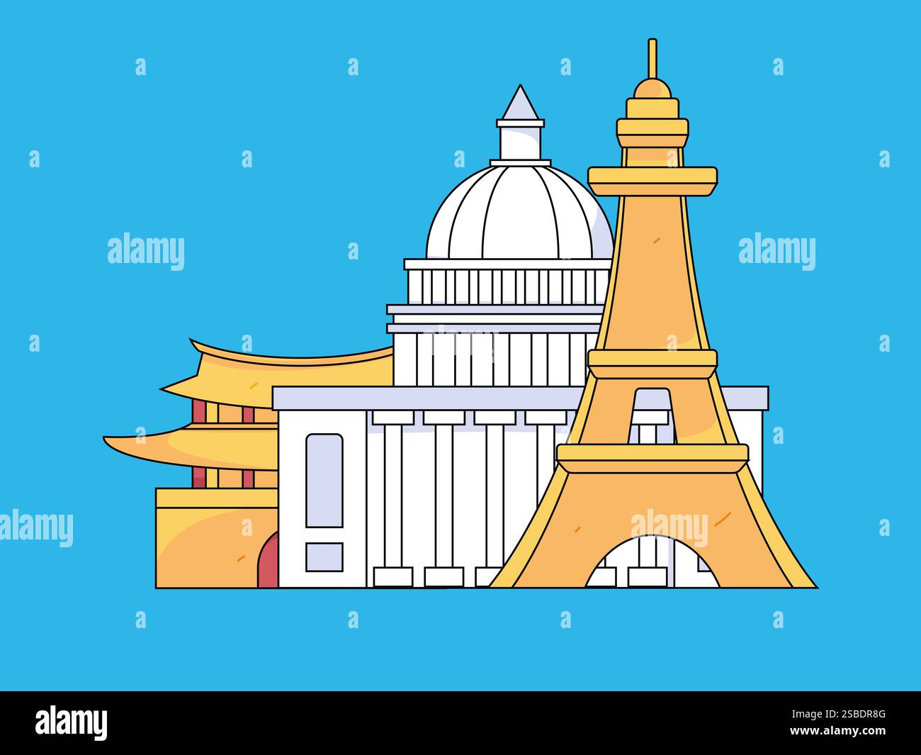 House building vector concept operation hand drawn illustration Stock ...